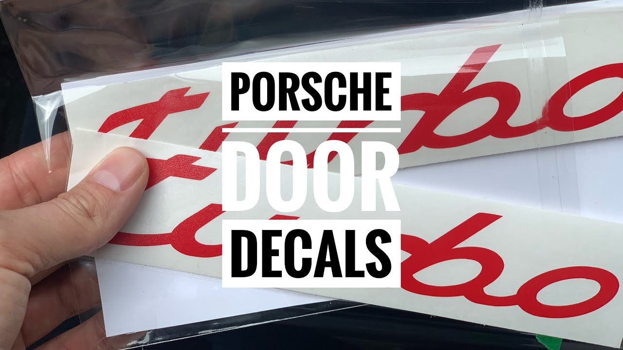 How to install Porsche Door Decals or Stickers - 996 Turbo - YouTube