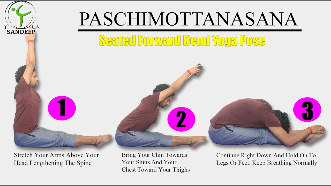 How To Do Paschimottanasana | Seated Forward Bend Yoga Pose | Yoga With ...