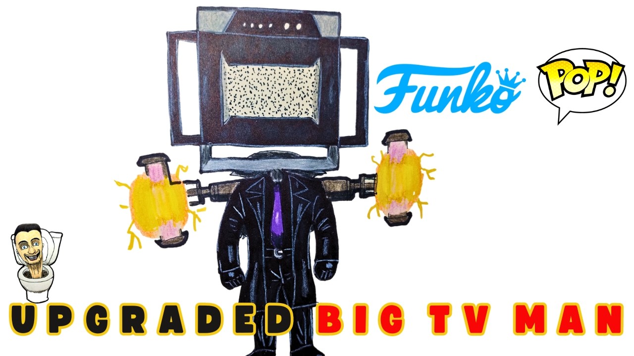 Como DIBUJAR al BIG TV MAN con TENAZAS Funko Pop del Toilet 77 Parte 3 ...