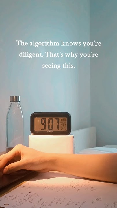 The algorithm knows you’re diligent. That’s why you’re seeing this. - YouTube