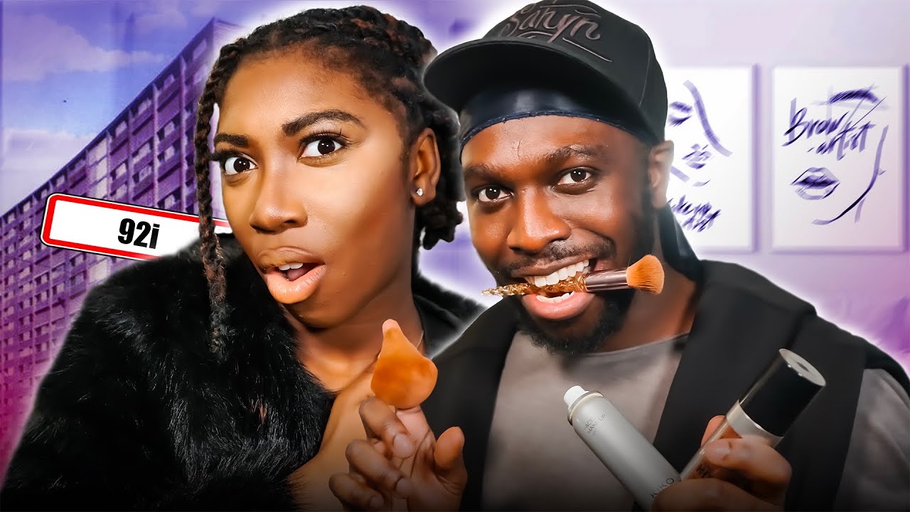 Mon frère me fait le 92i MAKE UP ! (Tuto à ne pas suivre mddr) - YouTube