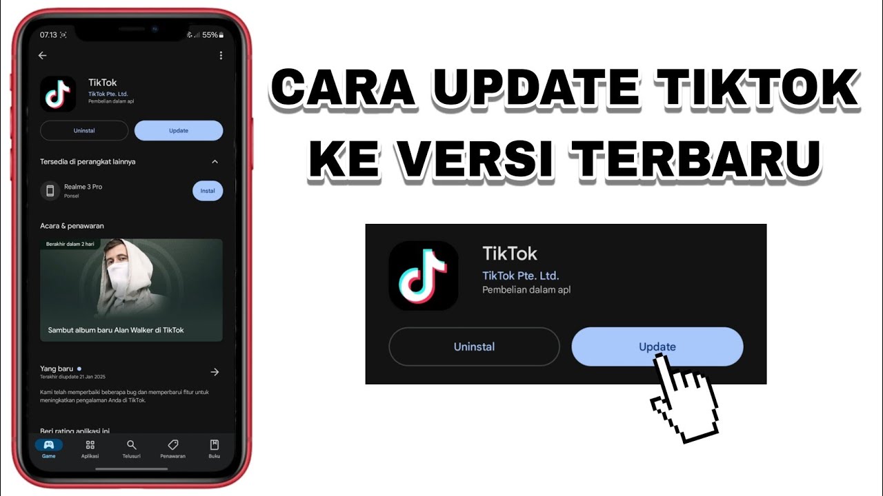 Cara Update Tik Tok ke Versi Terbaru | Cara Memperbarui Aplikasi Tik ...