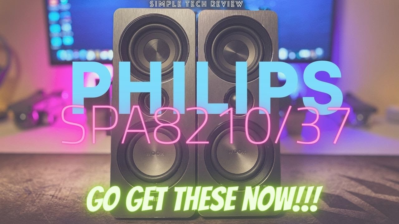 Best Budget Computer Speakers!!! Philips SPA8210/37 - YouTube
