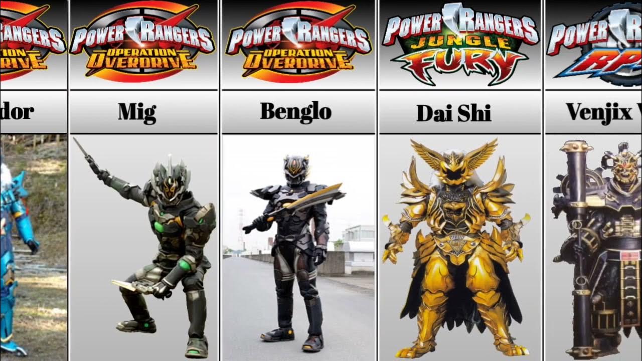 All Power Rangers Main Villains || - YouTube