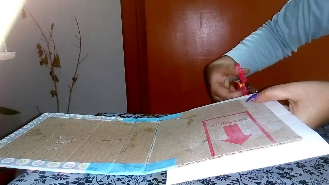 Diy... photo album.. with just color papers... - YouTube