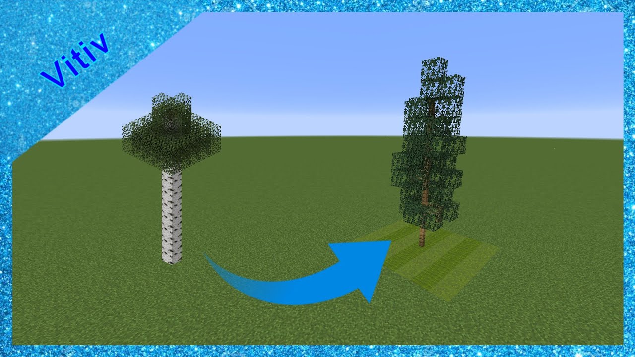 Custom Aspen Tree - Minecraft Tutorial - YouTube