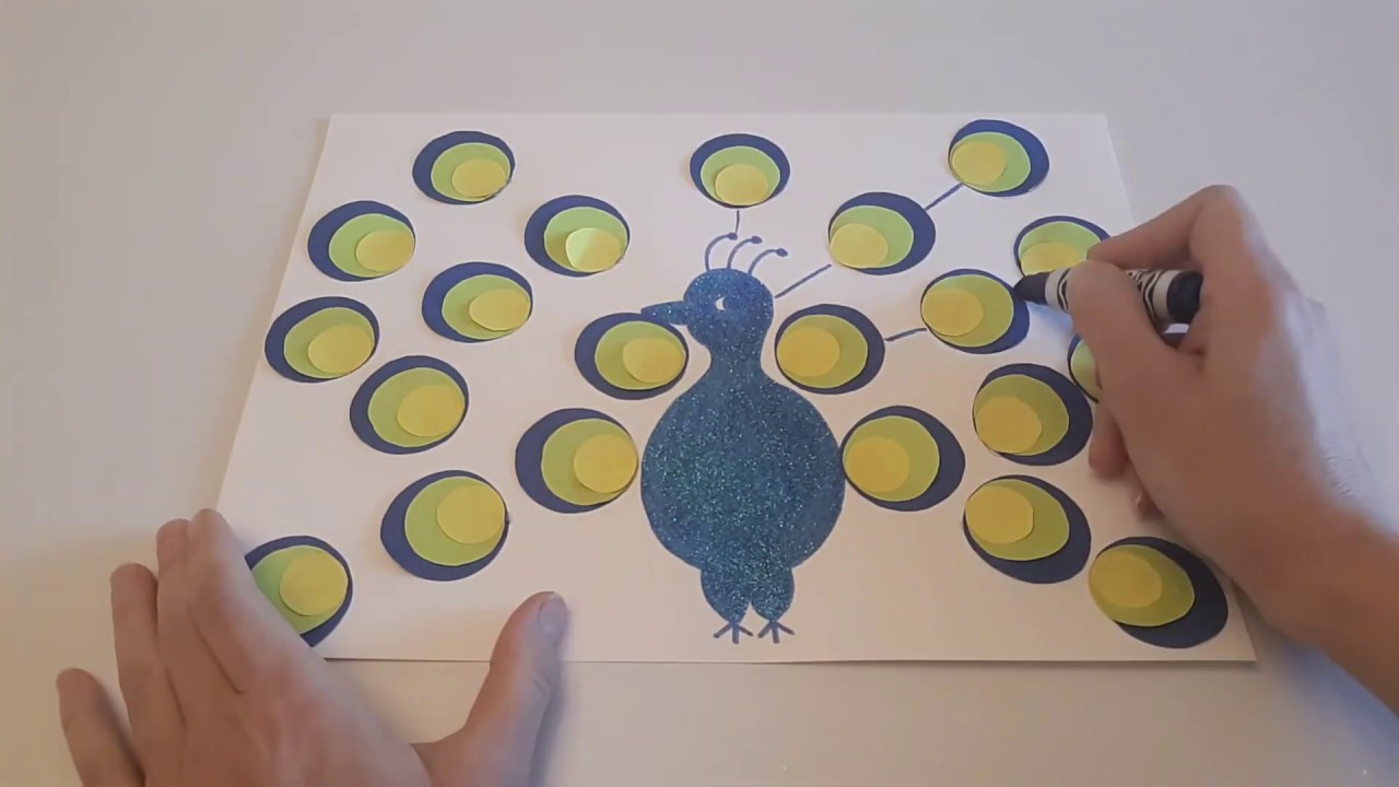 DIY: Amazing Peacock Collage - YouTube