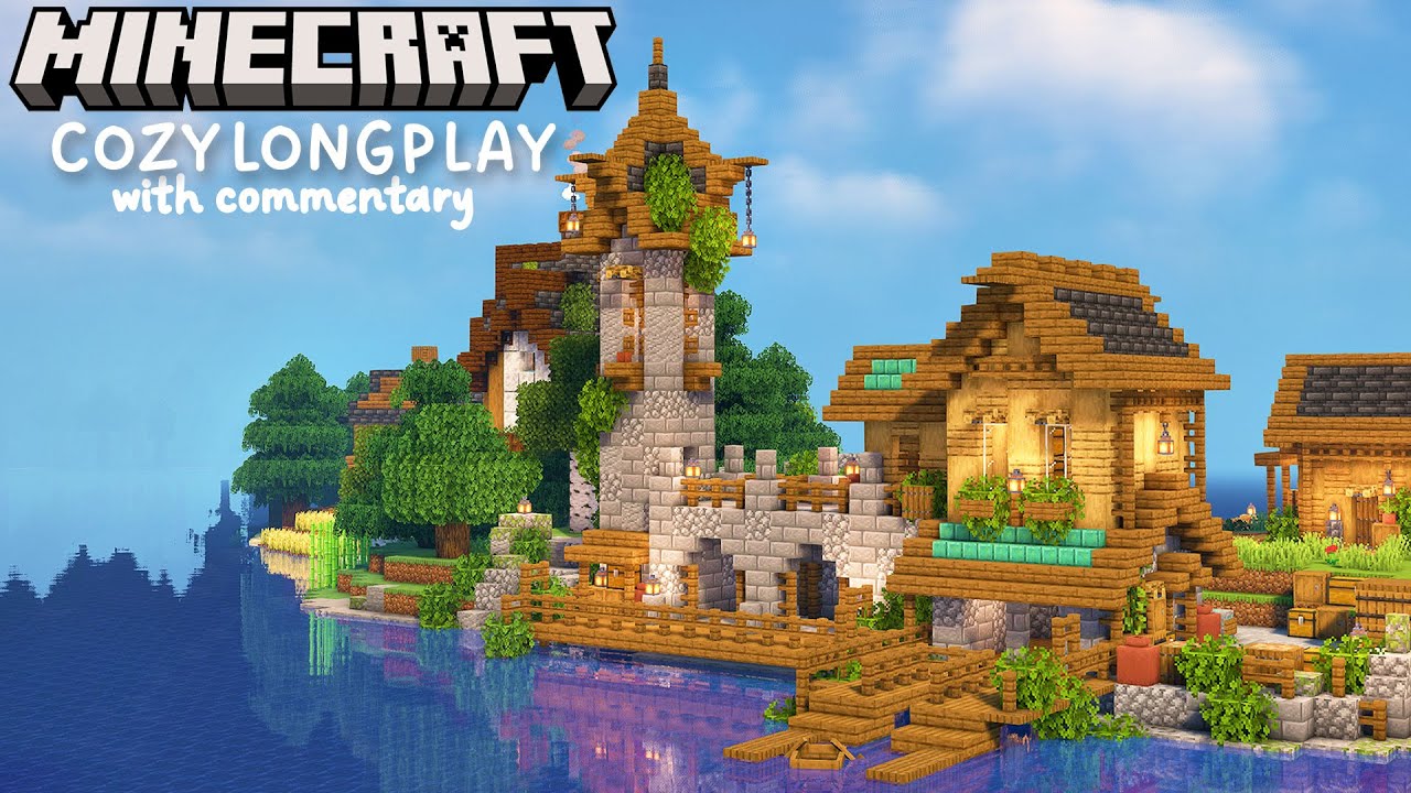 Relaxing Minecraft Longplay With Commentary - Building a Shipping Dock ...