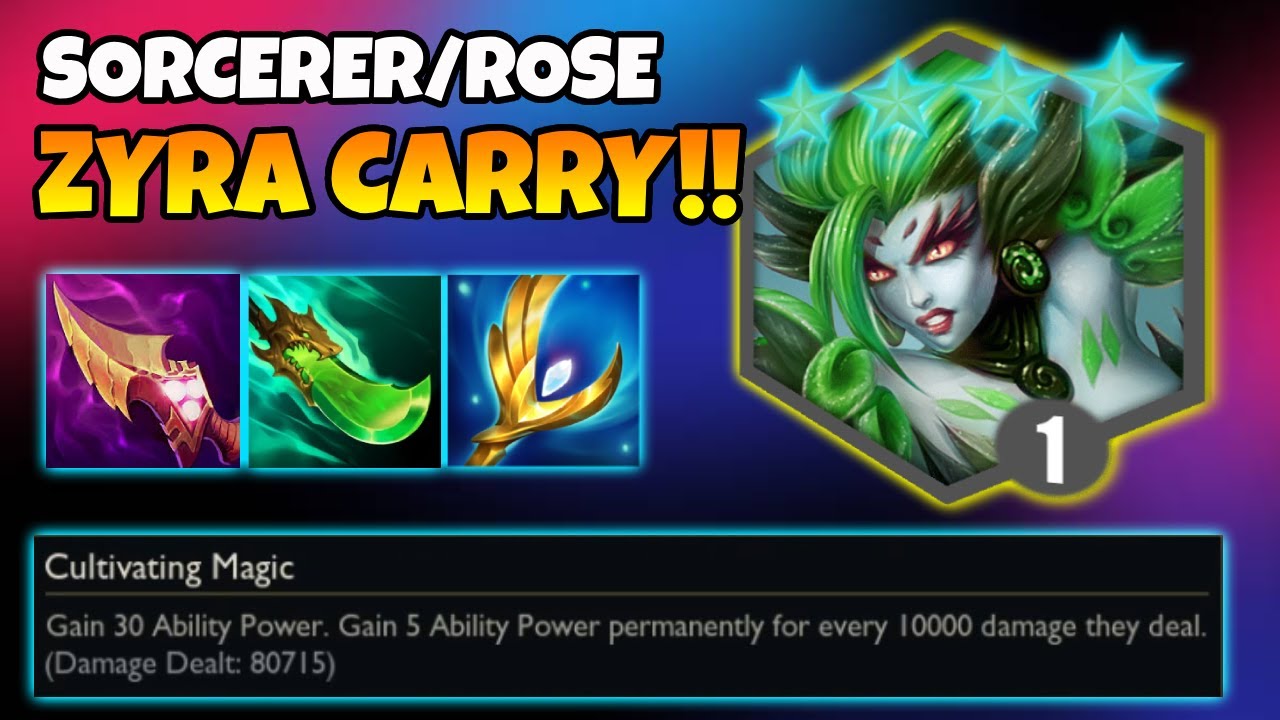 Sorcerer Zyra Carry??? TFT SET 13 - YouTube