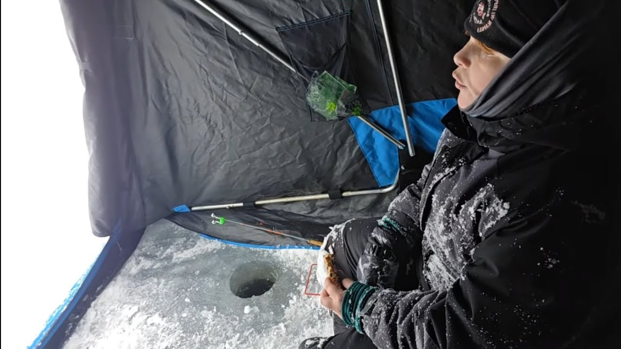 HEADING TO THE LAKE AND ICE FISHING PRIOR TO THE OVERNIGHT CAMP - YouTube