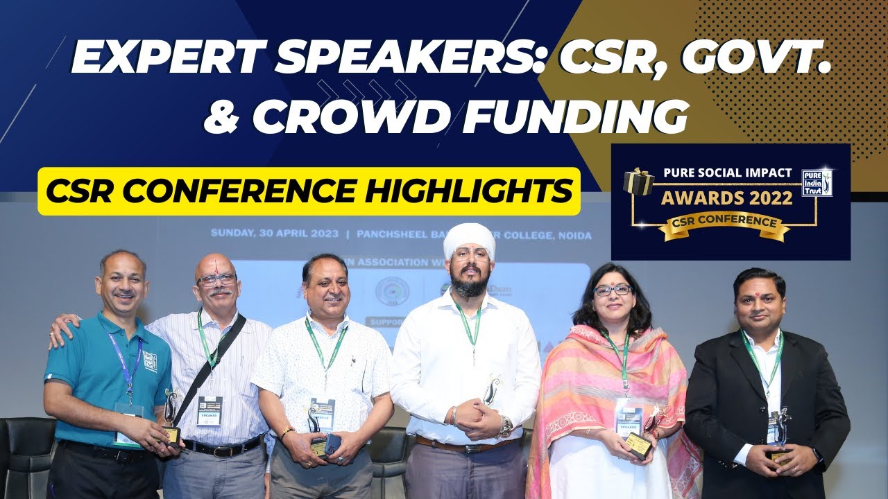 PURE Social Impact Awards 2022 & CSR Conference, CSR Funds, Govt ...