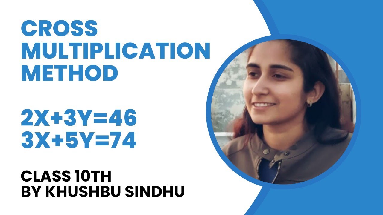 cross multiplication method class 10 | cross multiplication method class 10 chapter 3 #ncert # ...