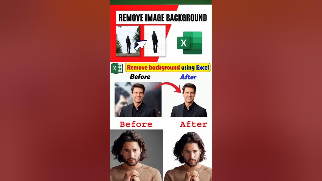 Remove image Background Using Excel #excellifehacks #exceltips #exceltricks #shortvideo # ...