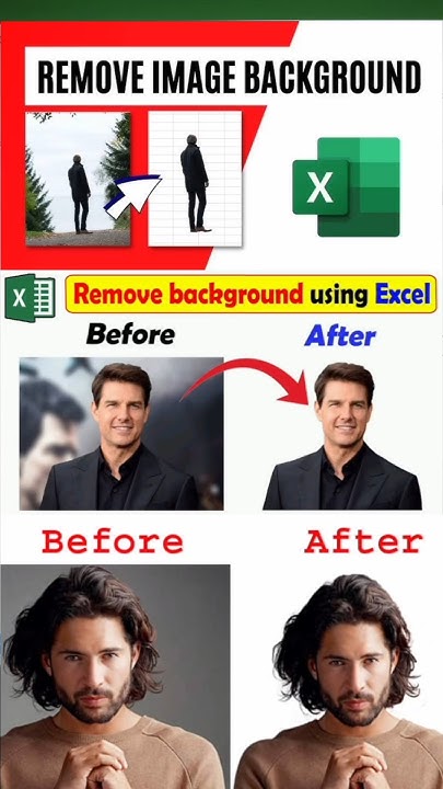 Remove image Background Using Excel #excellifehacks #exceltips #exceltricks #shortvideo # ...