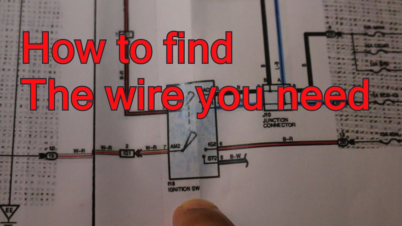 Quick guid on how to locate what you need on a wiring diagram - YouTube