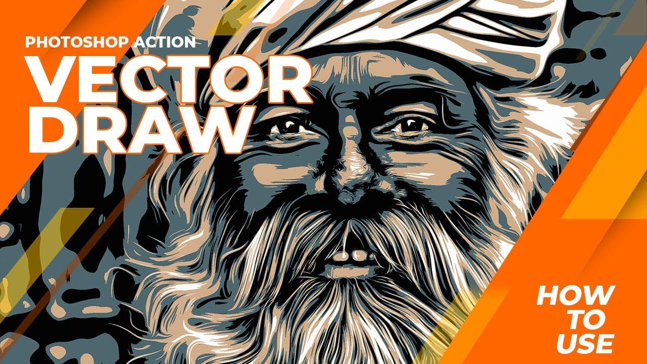 Vector Draw - Photoshop Action Tutorial - YouTube