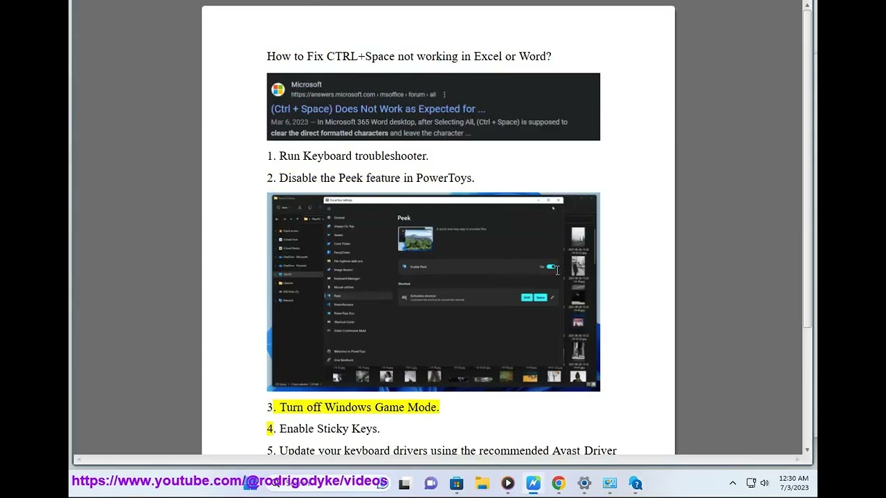 Fix CTRL Space Not Working In Microsoft Excel Or Microsoft Word YouTube Fix CTRL Space Not Working In Microsoft Excel Or Microsoft Word YouTube