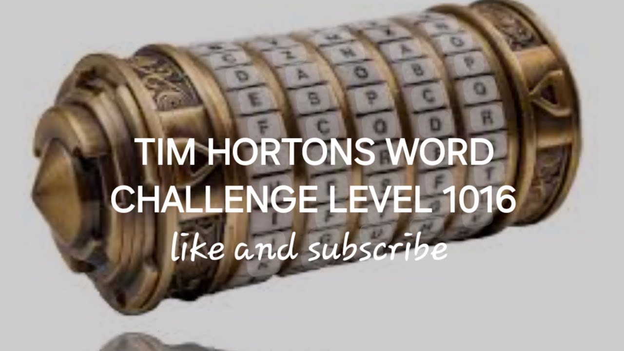 🤦‍♂️ Tim Hortons Word Challenge Level 1016 #timhortons #free #newvideo ...