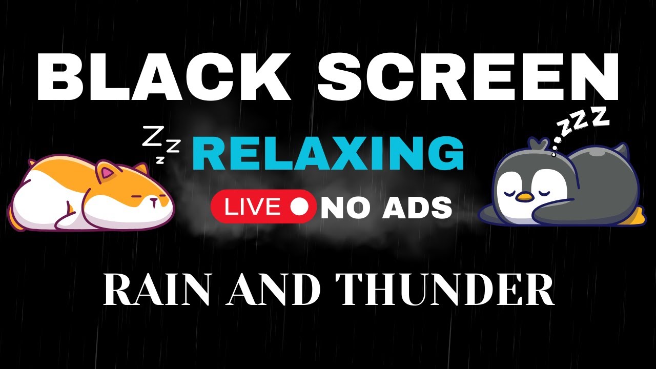 Beat Stress & Insomnia to Sleep Fast - Heavy Rain And Thunder Sound For ...
