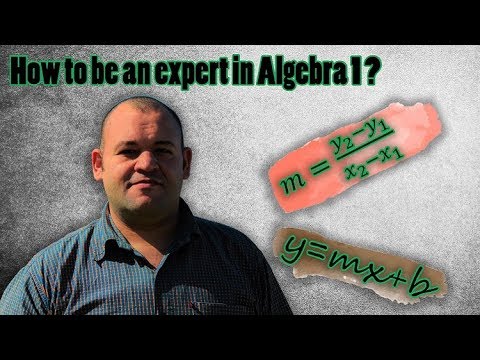 How to be an expert in Algebra 1 - Part 1 - YouTube