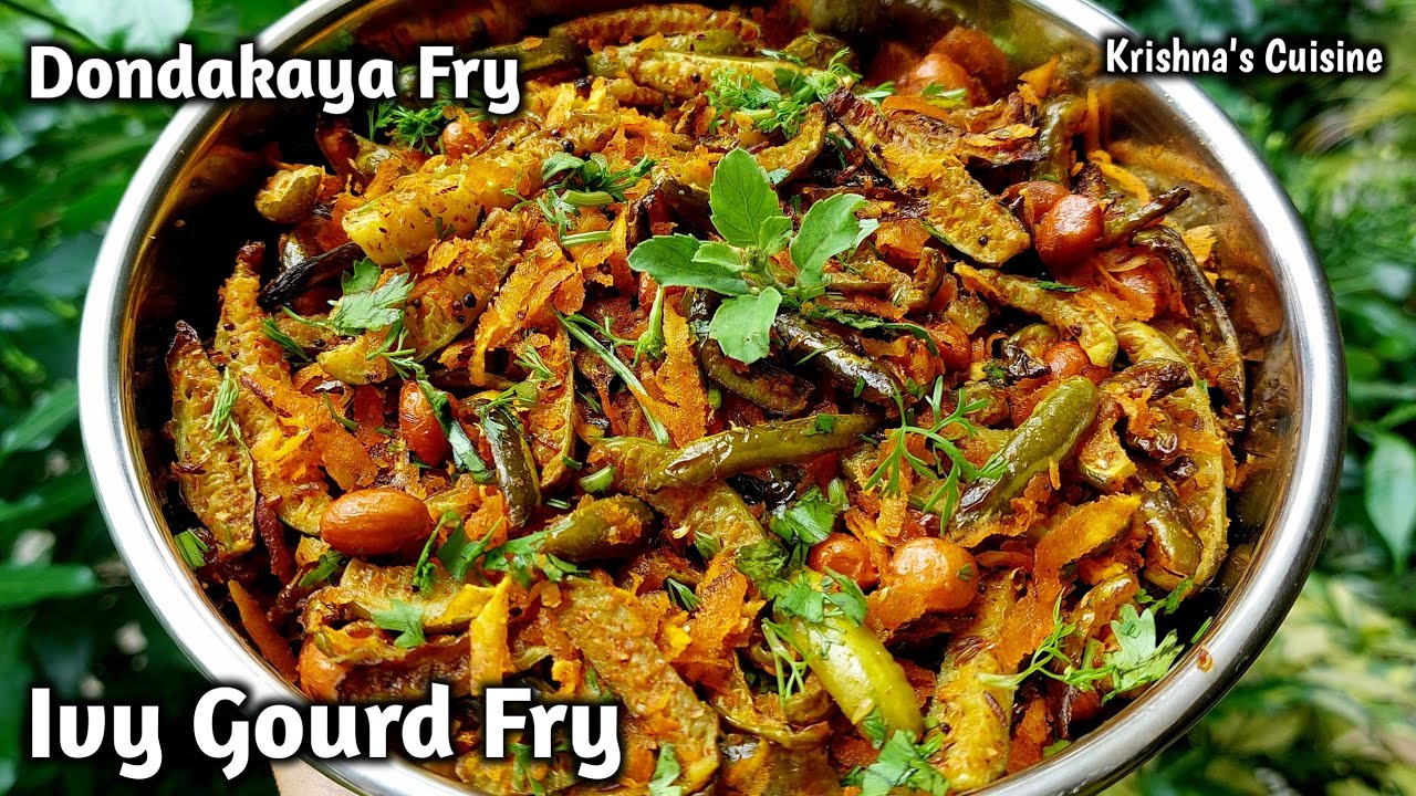 Ivy Gourd Fry || Dondakaya Fry || Tindora Fry || Kundru Ki Dry Sabzi ...