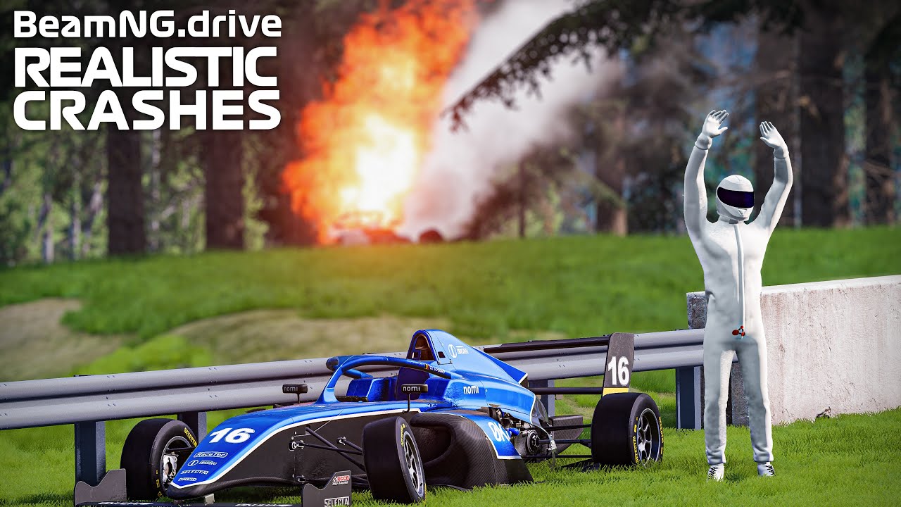 Realistic Formula Car Crashes#21 | BeamNG.drive | F1 MOD - YouTube