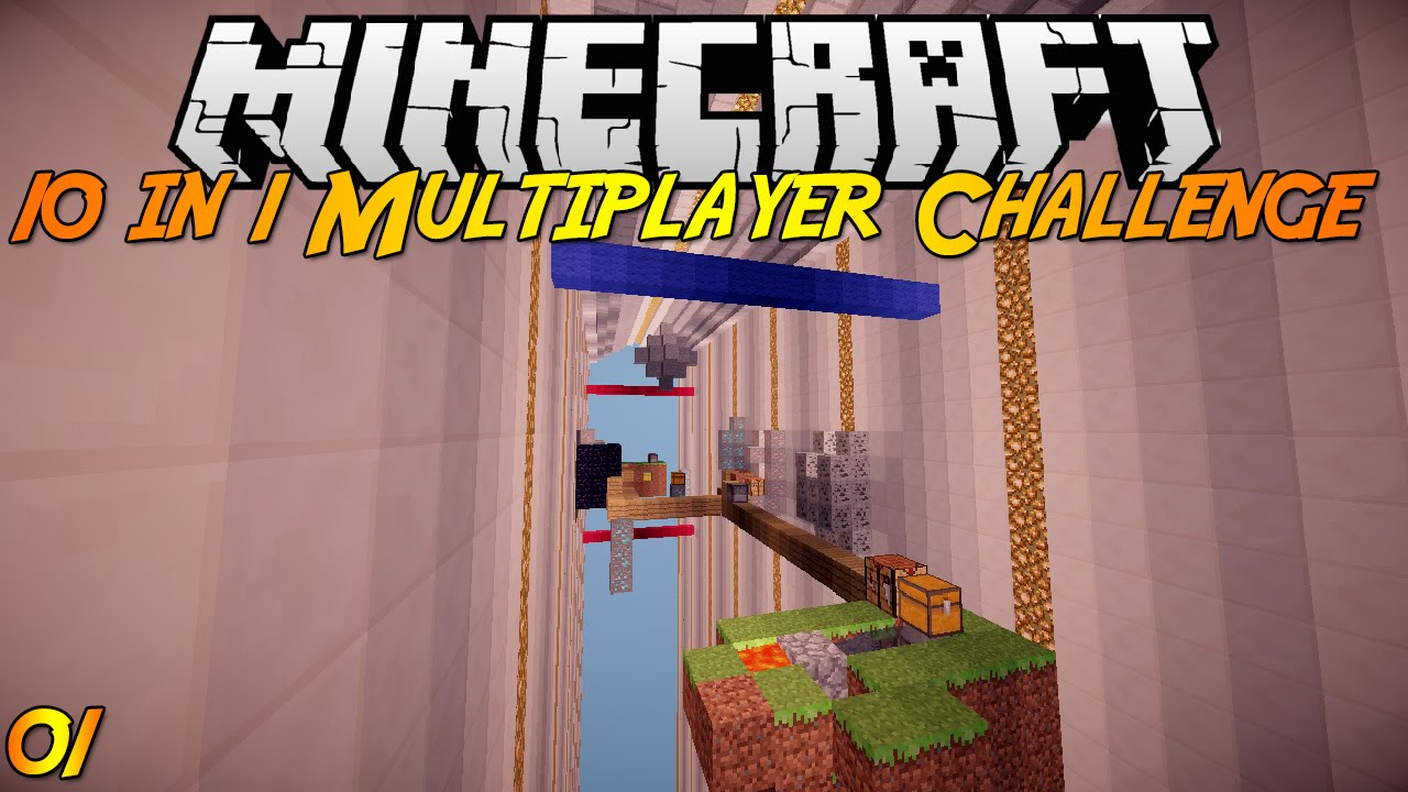 Minecraft: 10-in-1 Multiplayer Challenge w/ JTRL07 #1 "First Four ...
