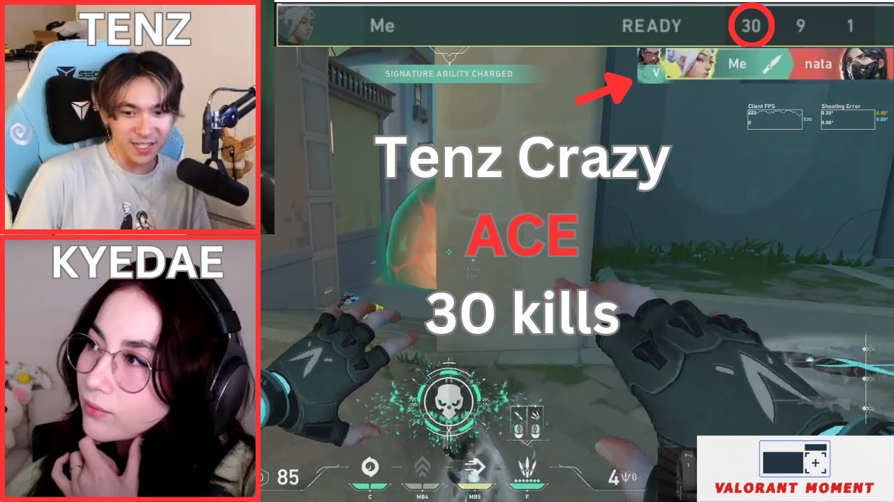 Tenz and Kyedae Destroy Radiant, Crazy ACE from Tenz #valorant #tenz # ...