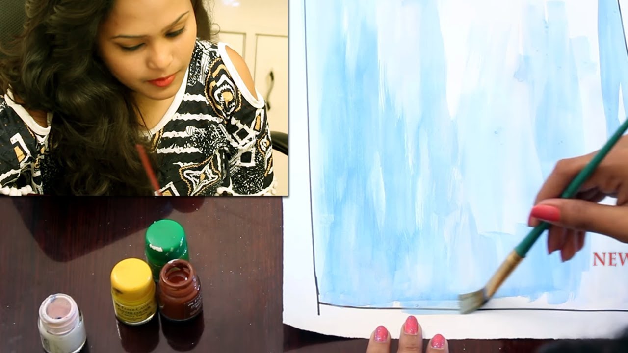 Learn How to Paint Easy Watercolor Painting For Beginner - YouTube