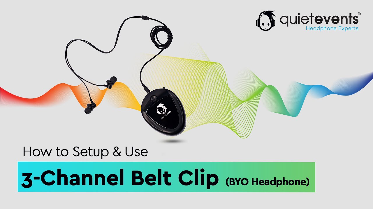 How to Use the 3-Channel Belt Clip (Bring Your Own Headphones) for ...
