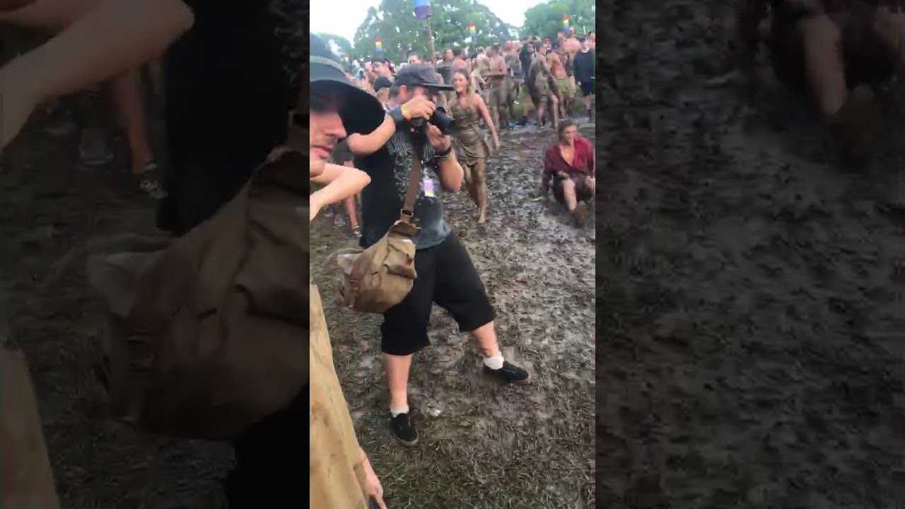 Festival Mud Slip and Slide || ViralHog - YouTube