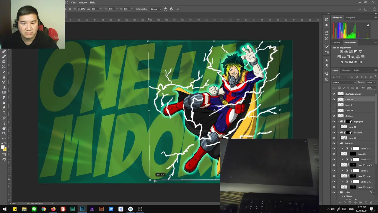 "One 4 All Midoriya" Live Fusion Sketch Part 10 (Final) - May29th 2020 ...