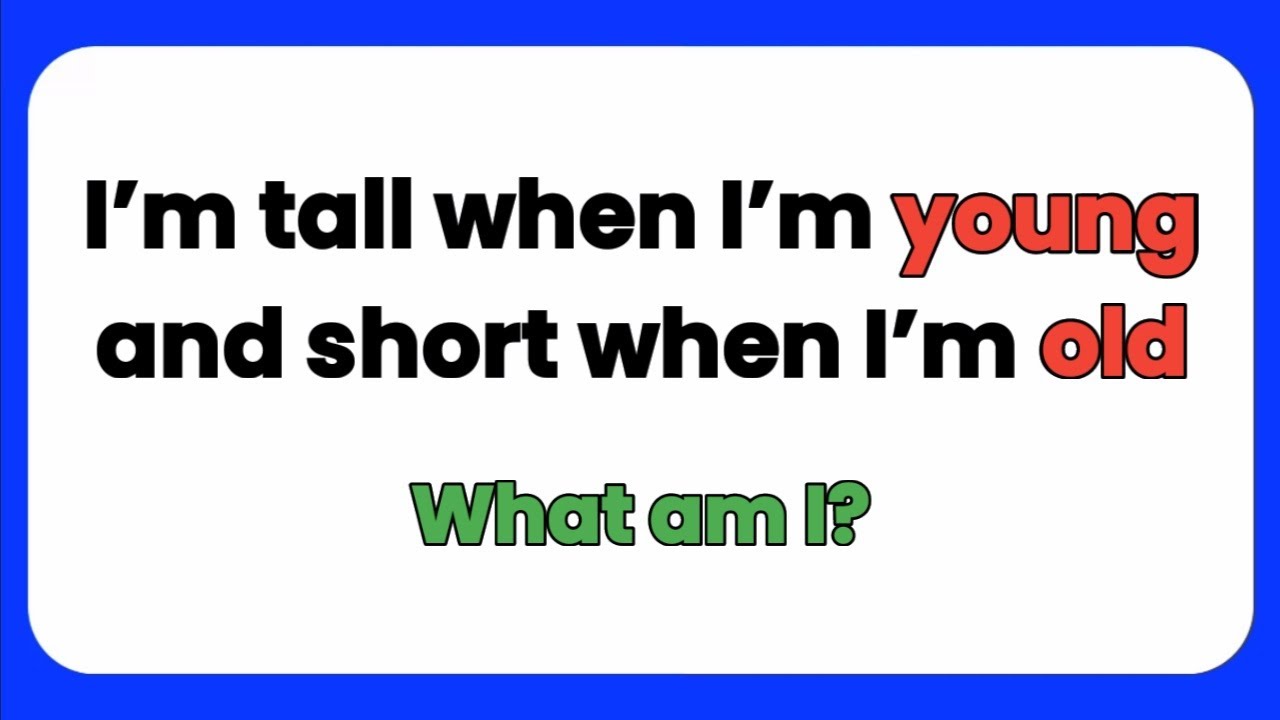 ONLY GENIUS CAN SOLVE THESE RIDDLES | 20 MIND-BENDING RIDDLES - YouTube