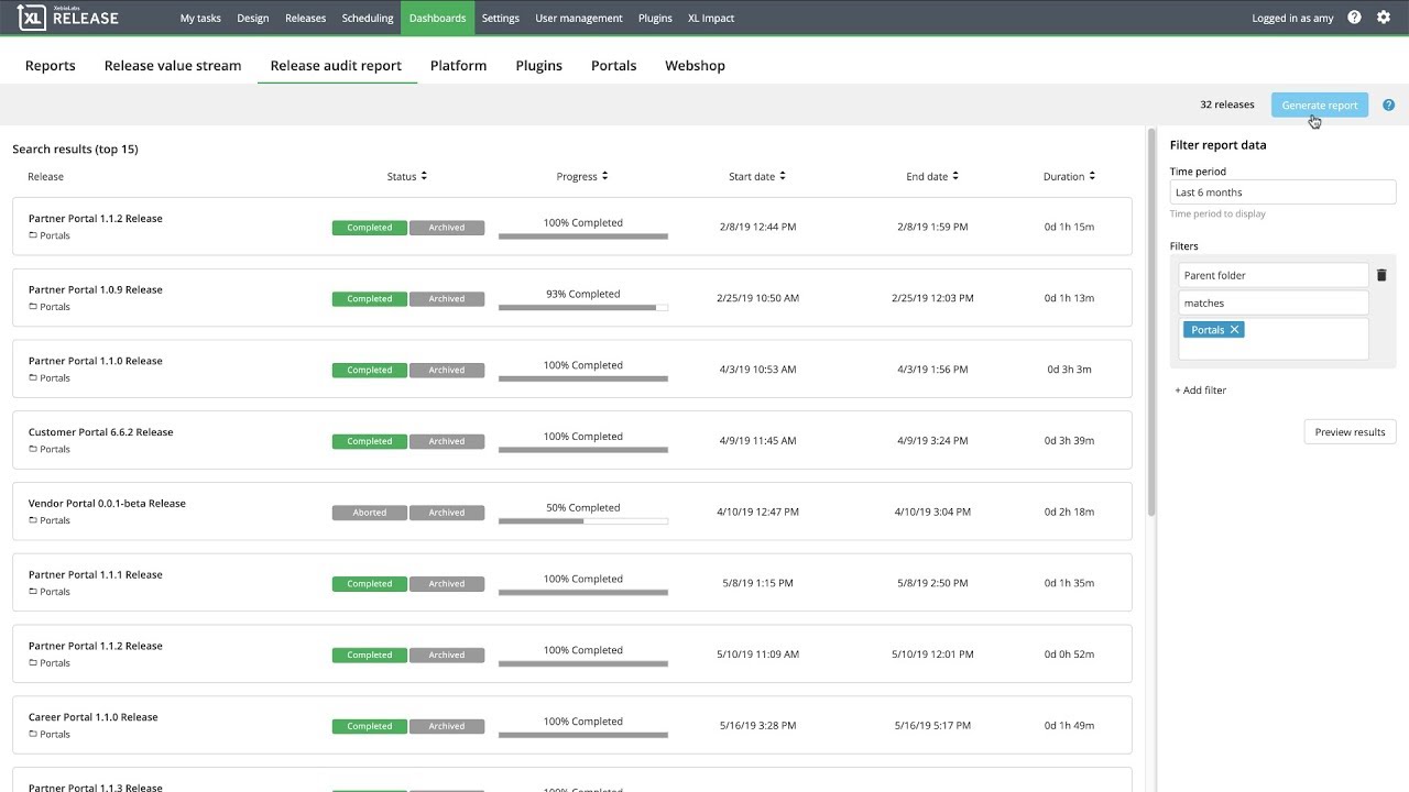 Push-Button Audit Reporting for Software Delivery - YouTube
