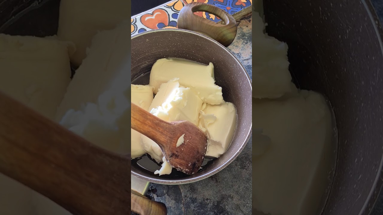 Como preprar manteca colorada - YouTube