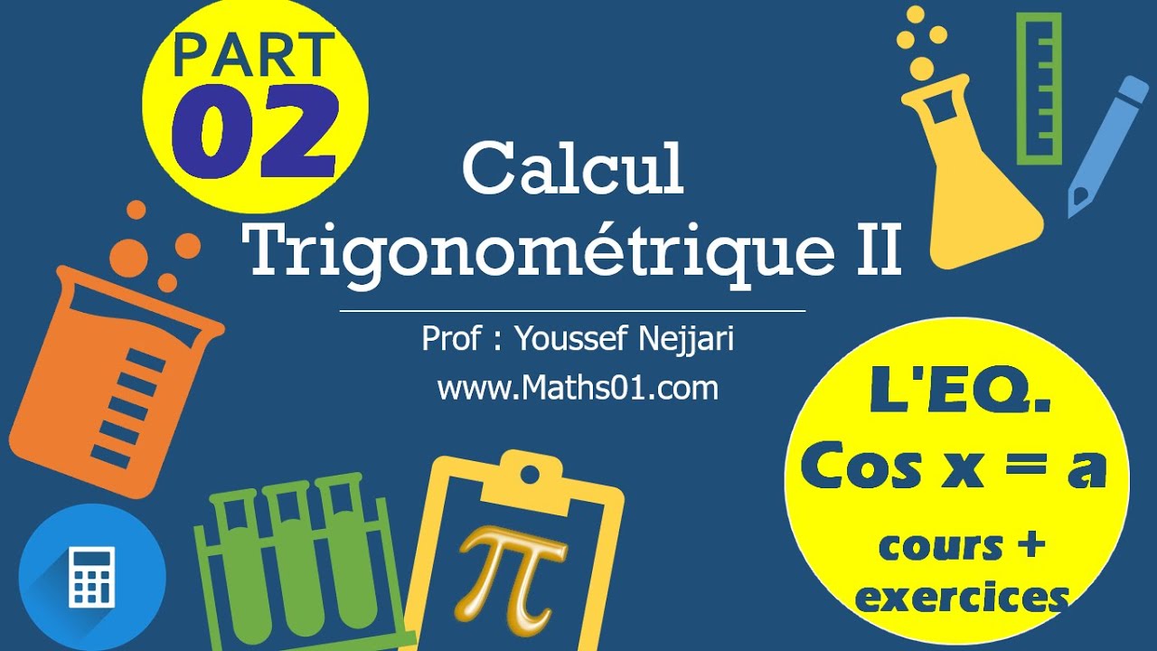 Calcul trigonométrique II partie 2 Résoudre une équation de la forme ...