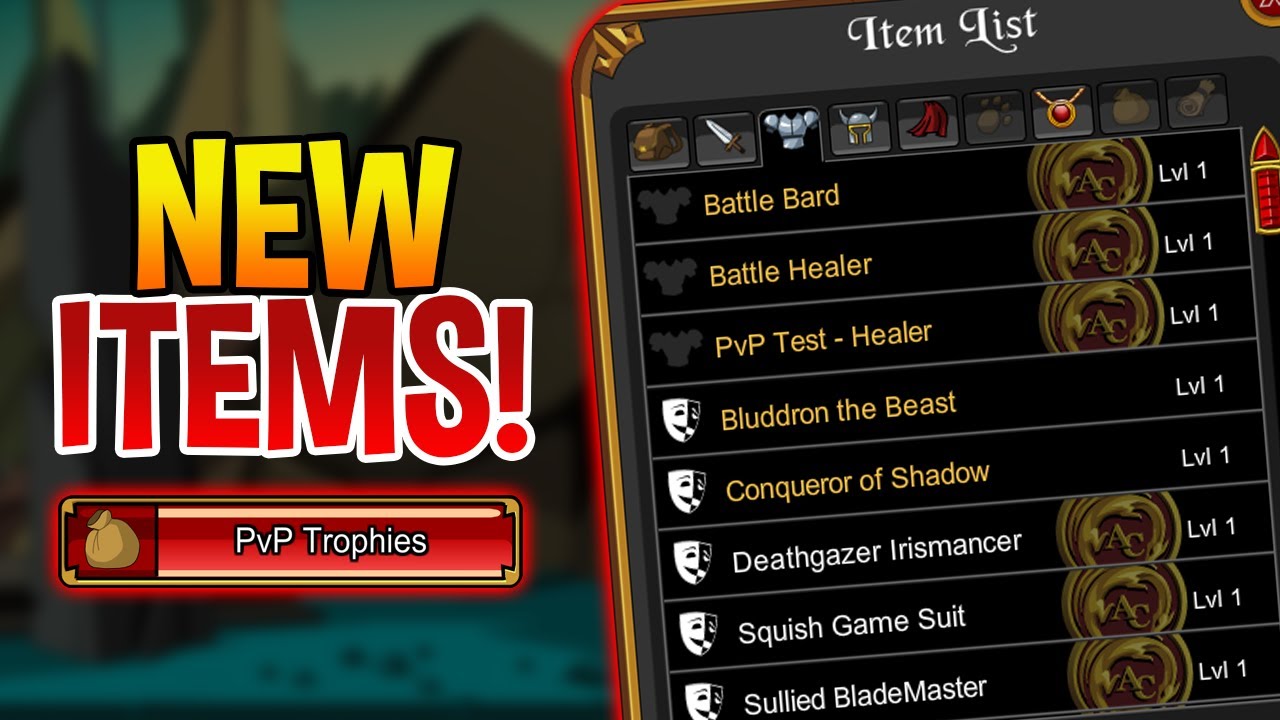 =AQW= NEW UPDATE! (PVP TROPHIES SHOP) | AQWorlds 2023 - YouTube