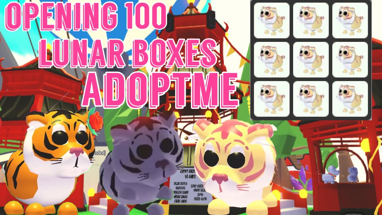 Opening 100+ LUNAR boxes Adopt me(Roblox) - YouTube
