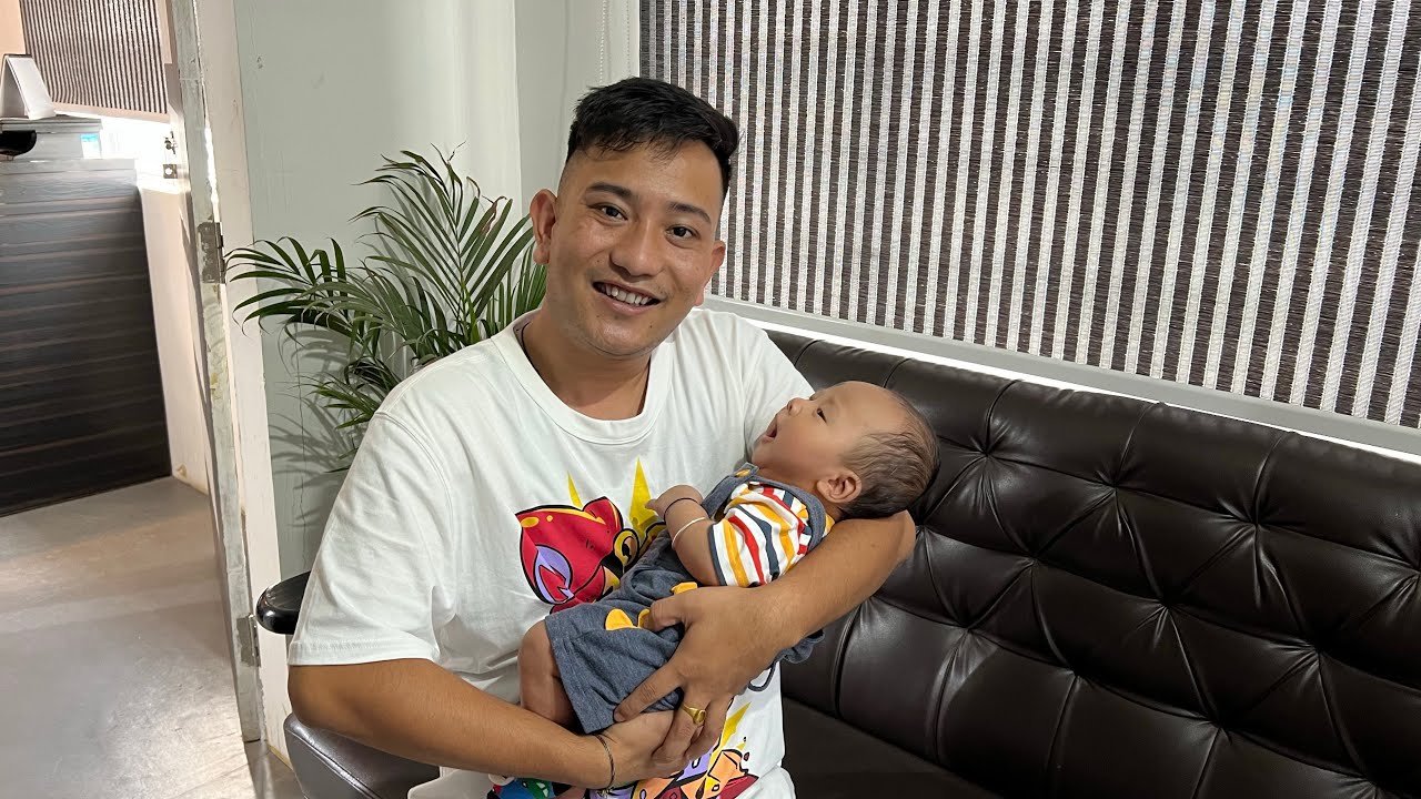 Finally I Meet My Daju & Bawju Baby After 2Month / New Hair colour ...