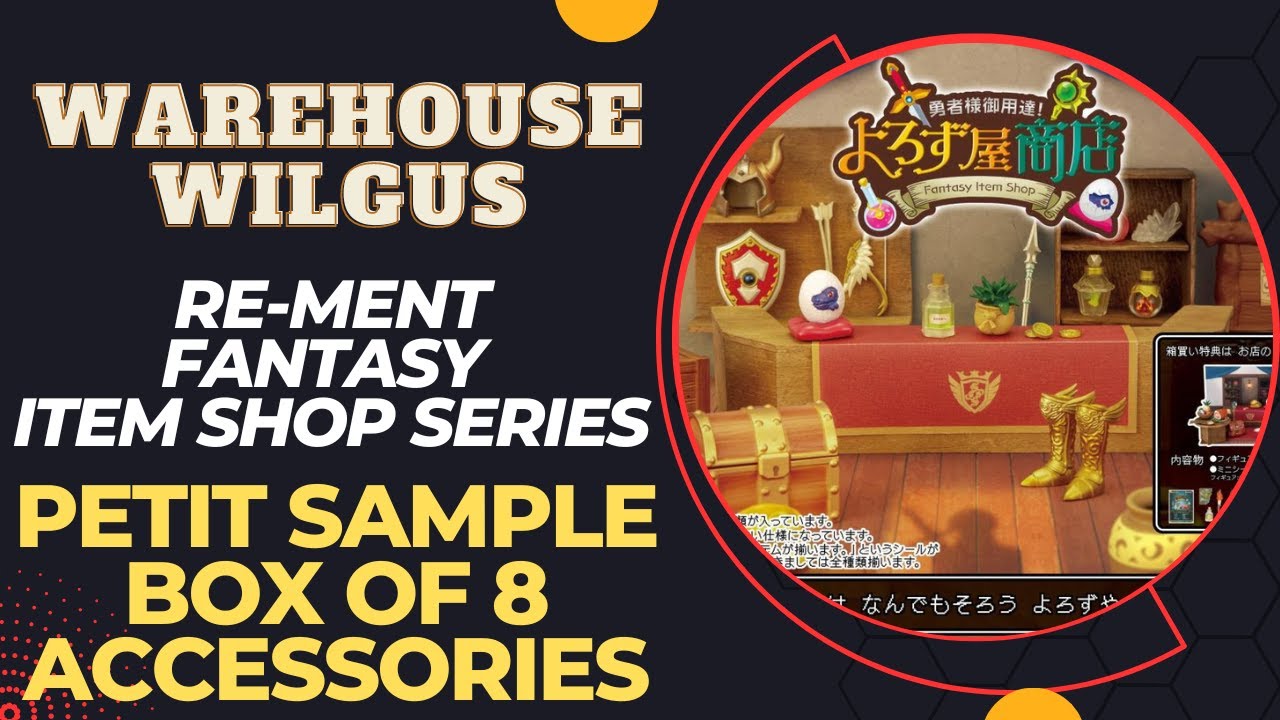 Re-Ment Fantasy Item Shop Petit Sample Series Box of 8 Accessories ...