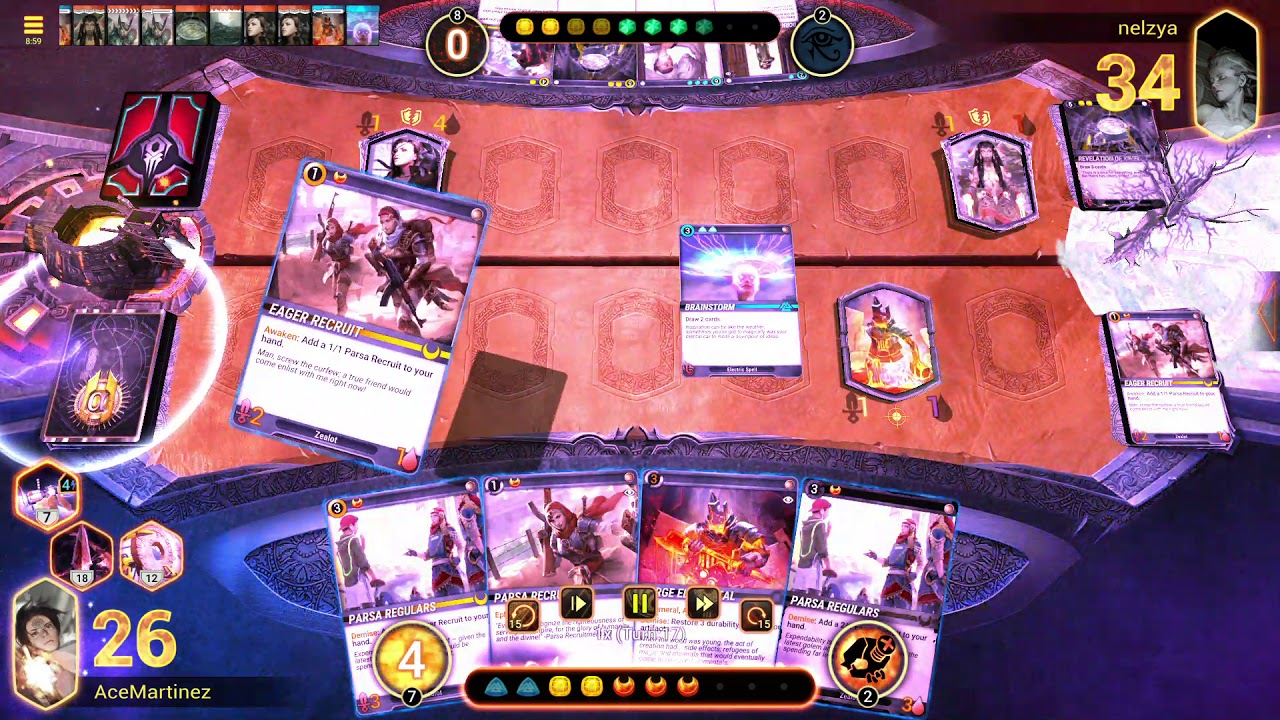 Mythgard CCG ArtifactControl V4 Competetive Gameplay! - YouTube