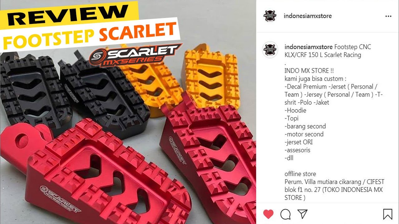 Review footstep CNC Dari Scarlet MX Series - YouTube