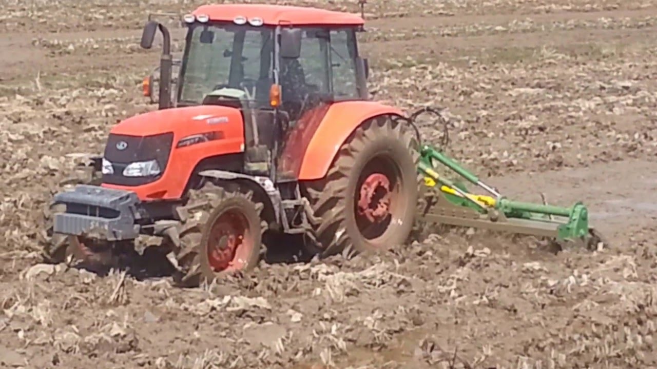 Folding Rotavator(6.0 meter) in wet rice field WECAN GLOBAL RFW series ...