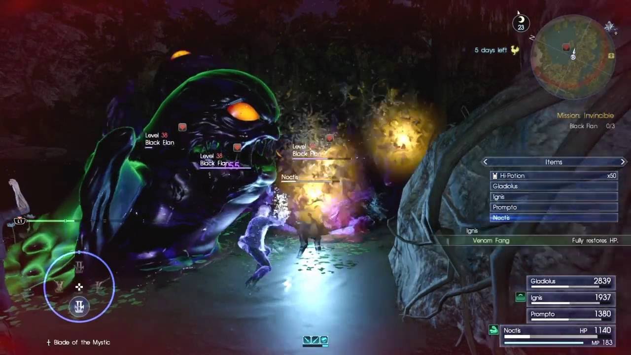 FINAL FANTASY XV Walkthrough - Monster Hunt | Black Flan! - YouTube