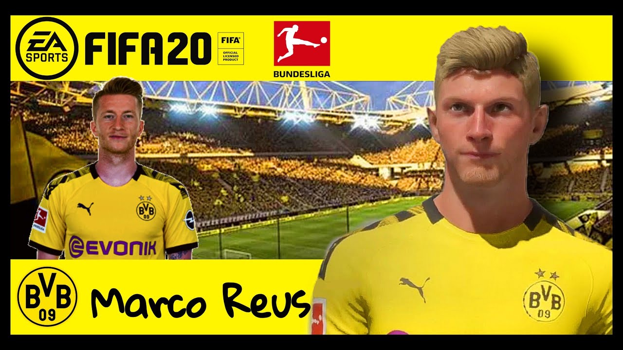 Creat Marco Reus face FIFA 20 - YouTube