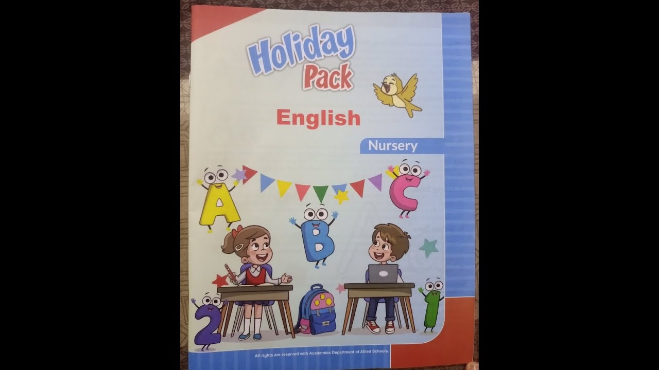 English Class Nursery | Summer Pack | Allied School - YouTube
