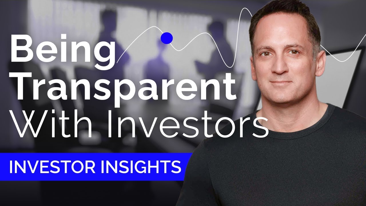 The importance of being transparent with investors - YouTube