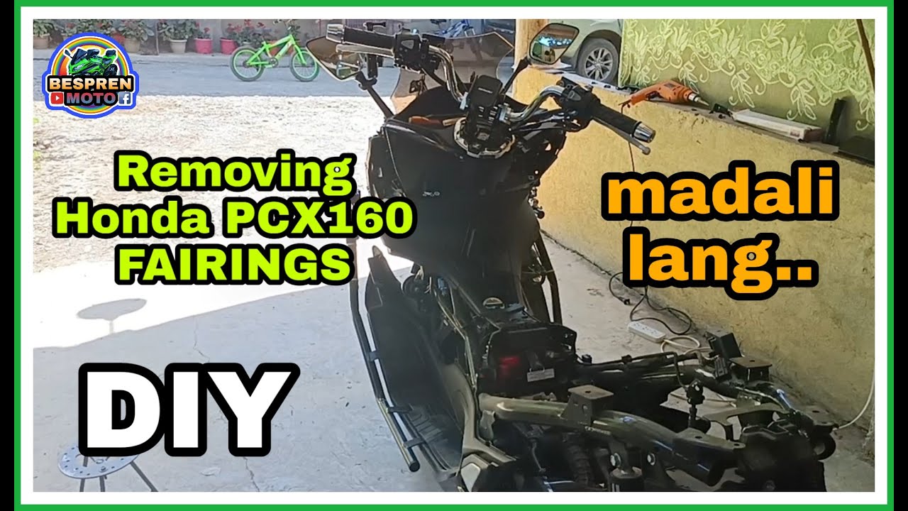 DIY | How to Remove FULL Fairings of Honda PCX160 | Tutorial #BesprenMoto - YouTube