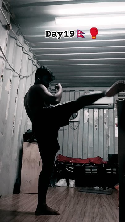 Day19 self learning kickboxing #mmafighter #kickboxing #traning - YouTube