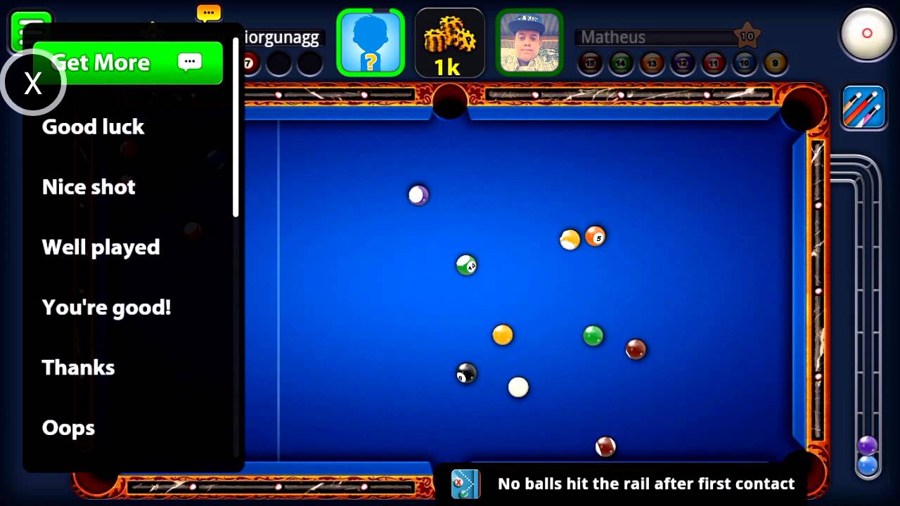8 Ball Pool-Unlimited guide line (Android) - YouTube